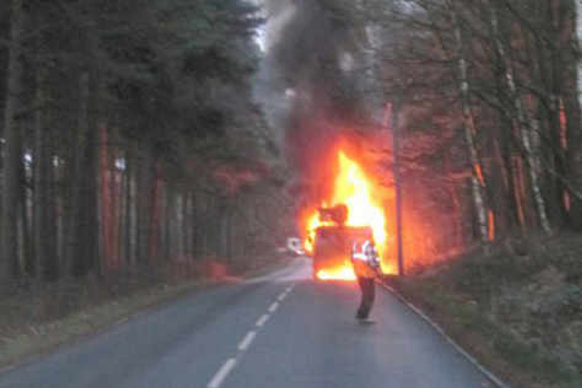 Fire drama on Cannock Chase road | Express & Star