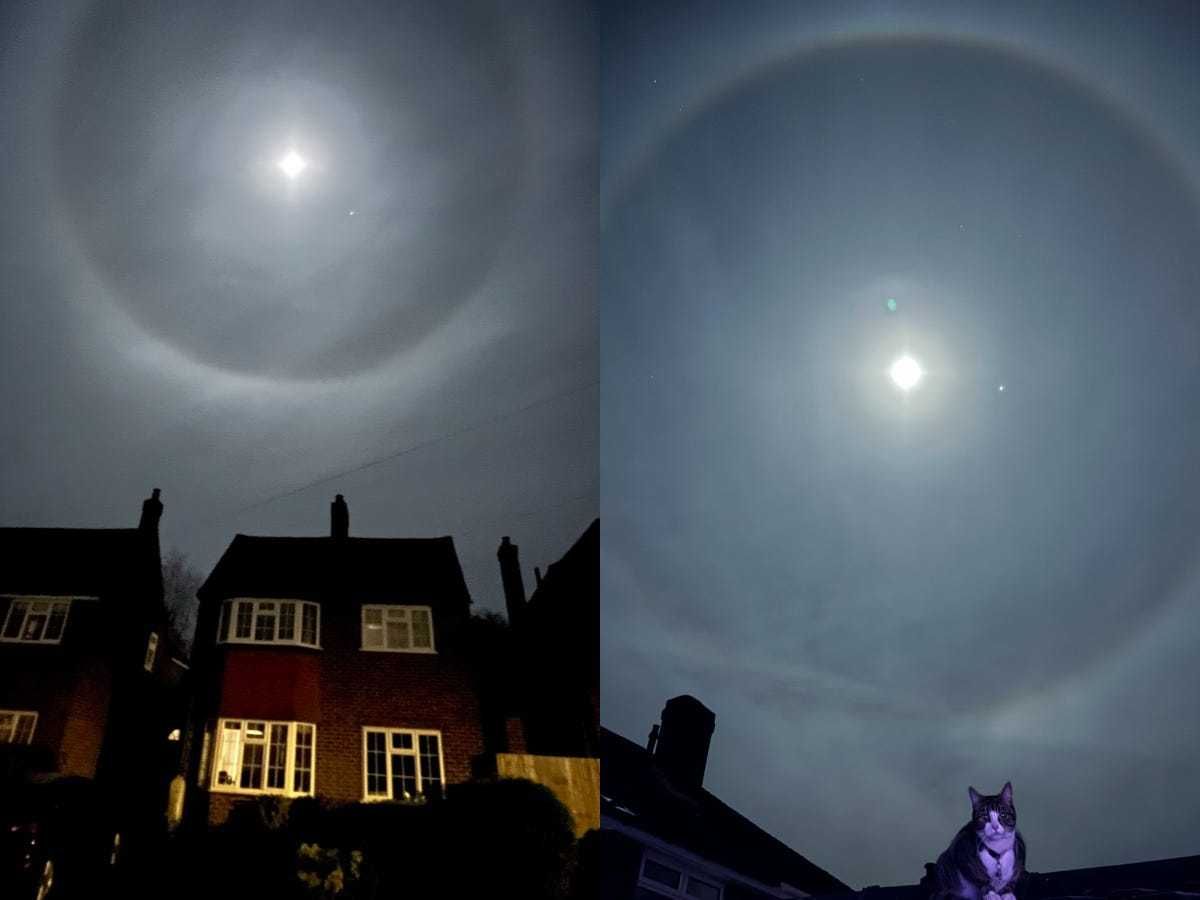 Delight as residents capture ‘halo’ around moon in 'unbelievable moment ...