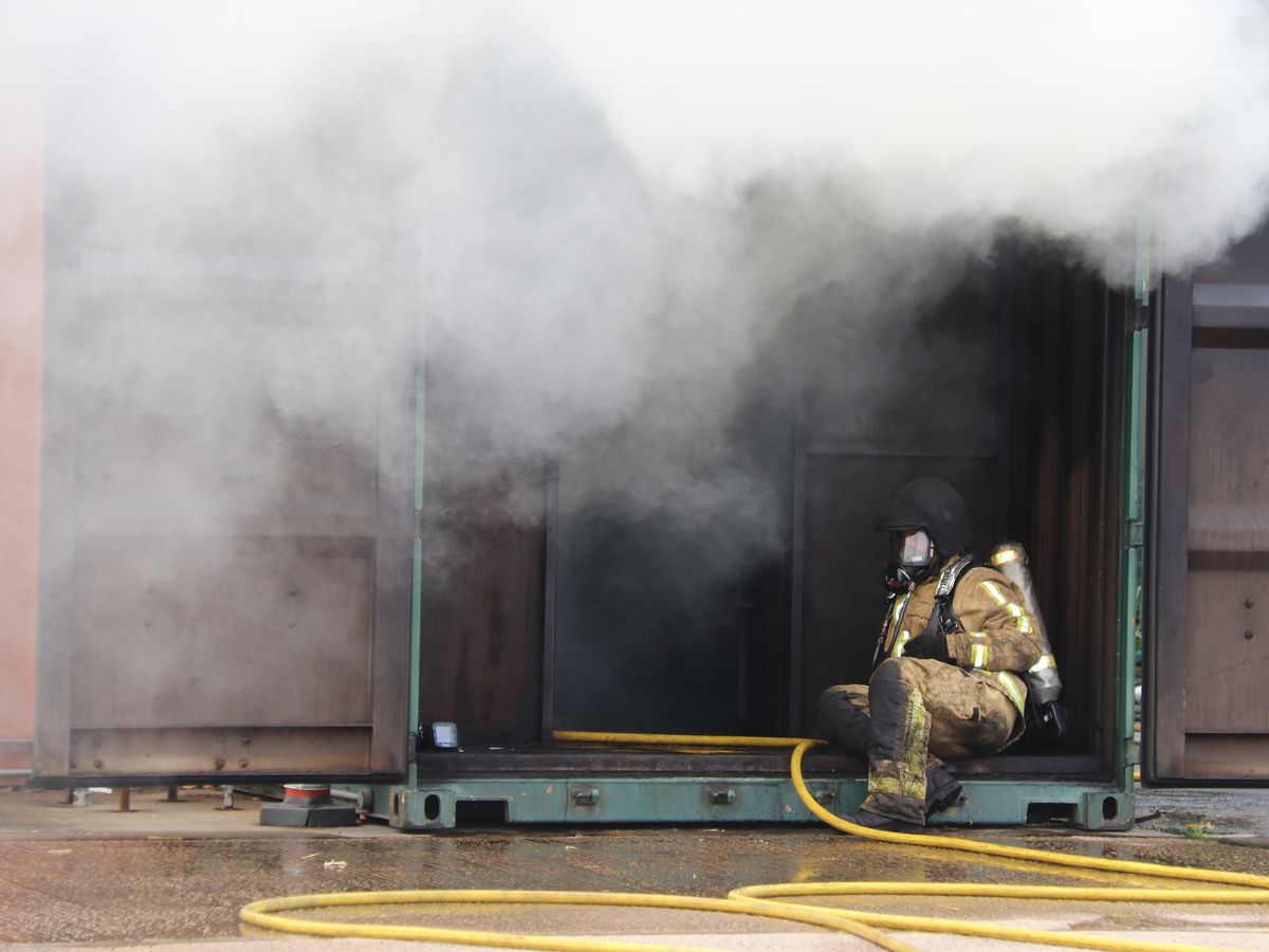 Fire crews tackle blaze in Bushbury in Wolverhampton on Monday morning ...