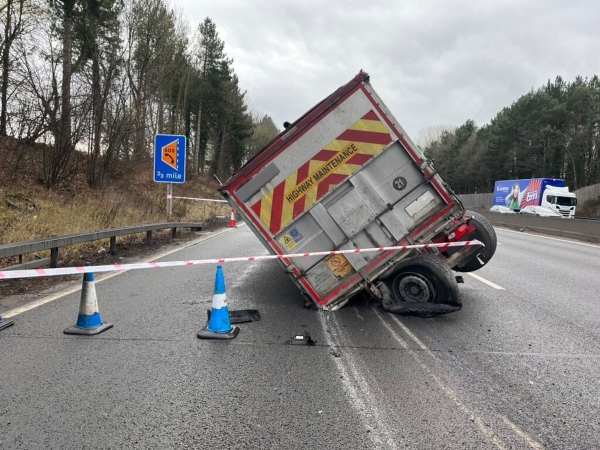 M6 closed to recover lorry that lost wheels in crash as motorway covered in debris | Shropshire Star