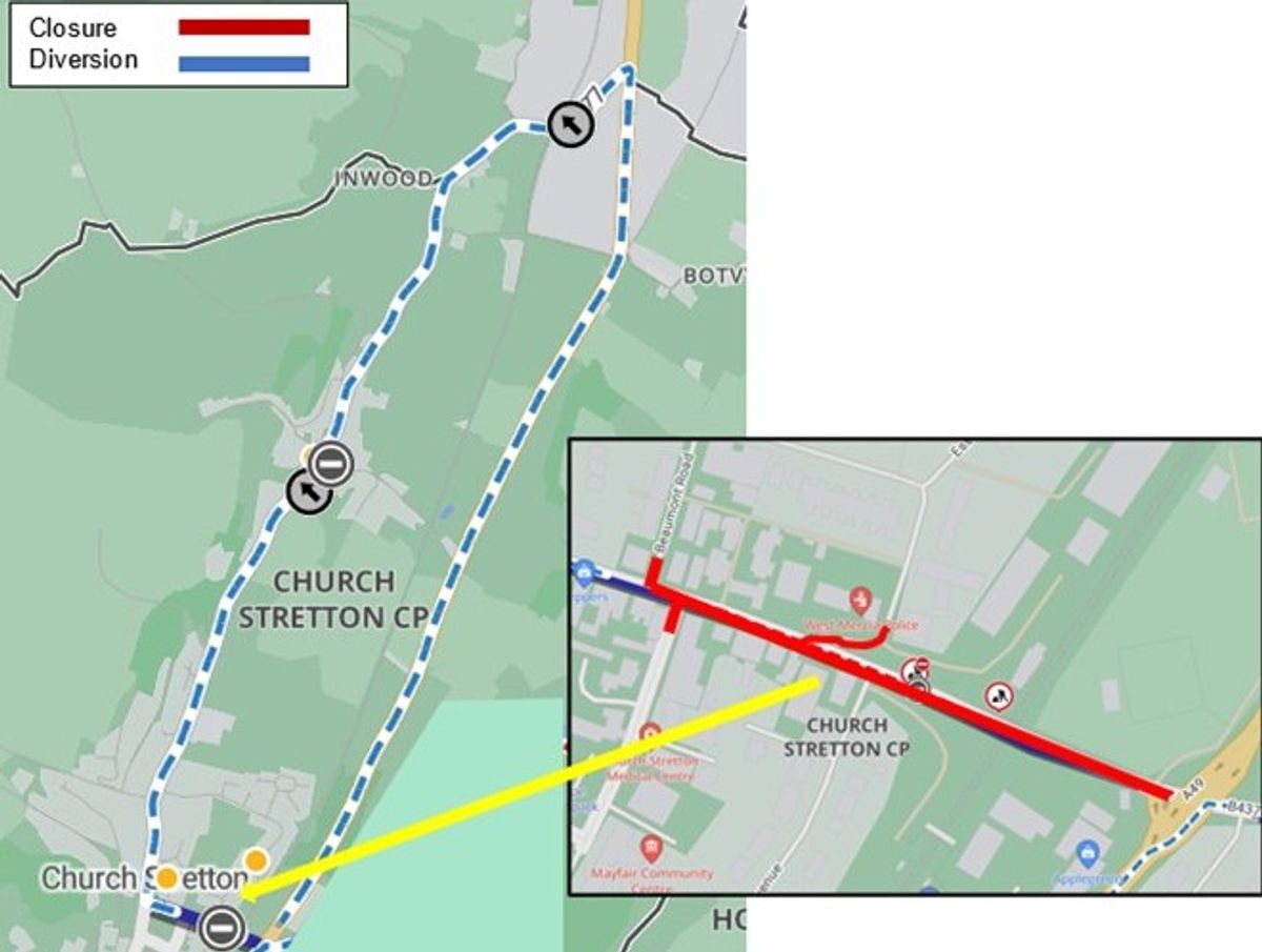Church Stretton road to close for resurfacing works | Shropshire Star