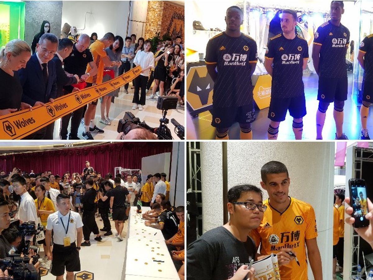 Wolves in China: Huge crowd flock to launch of new Shanghai megastore ...