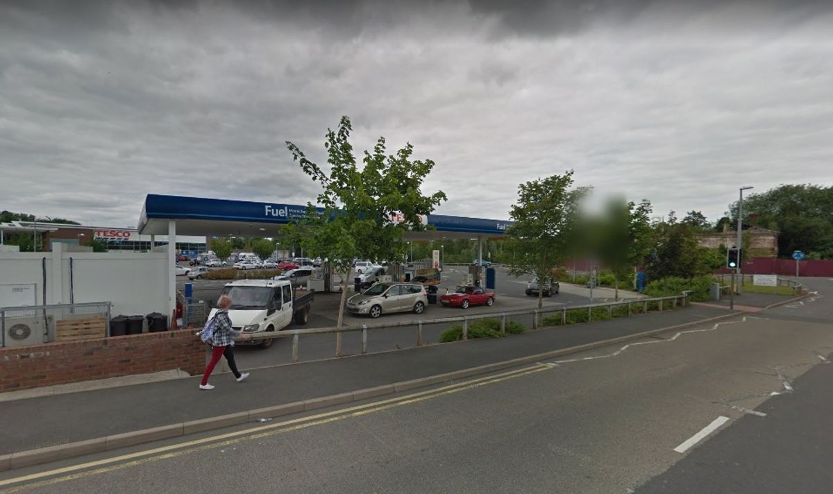 Two taken to hospital after petrol station crash in Stourport | Express ...
