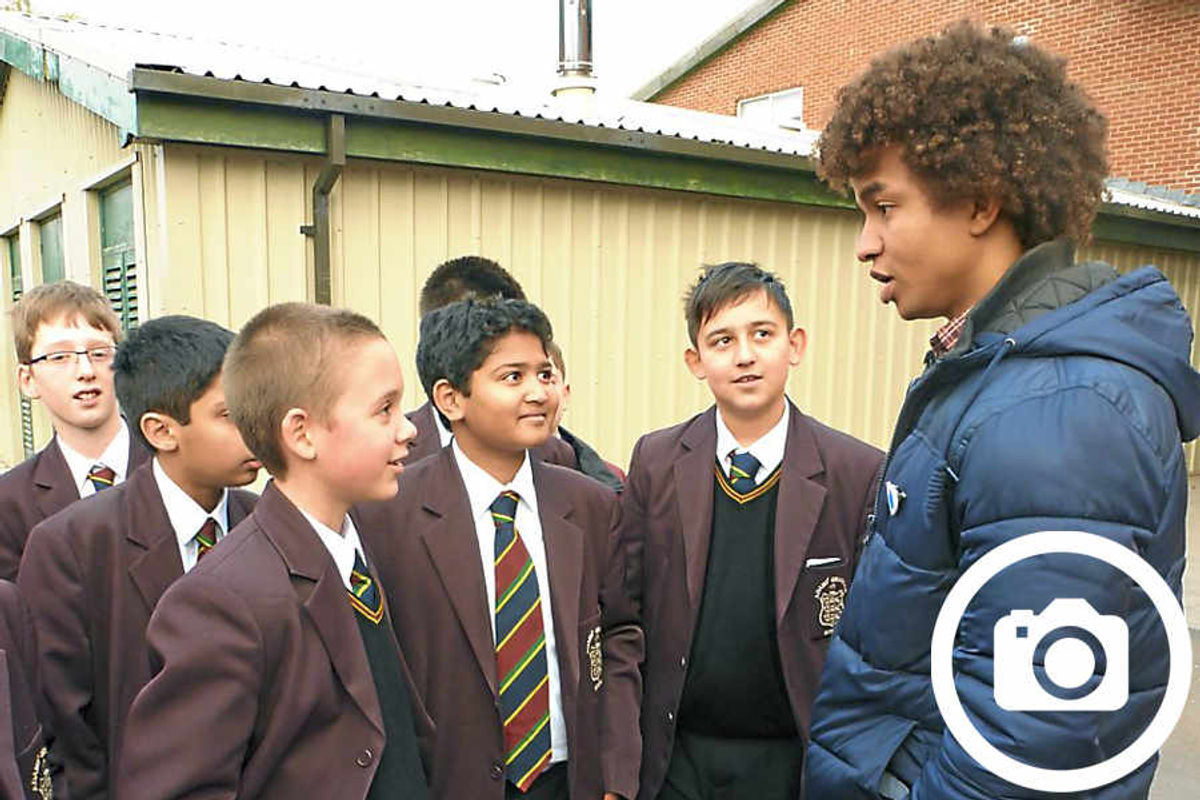 Blue Peter features star Radzi back at school in Newport | Shropshire Star