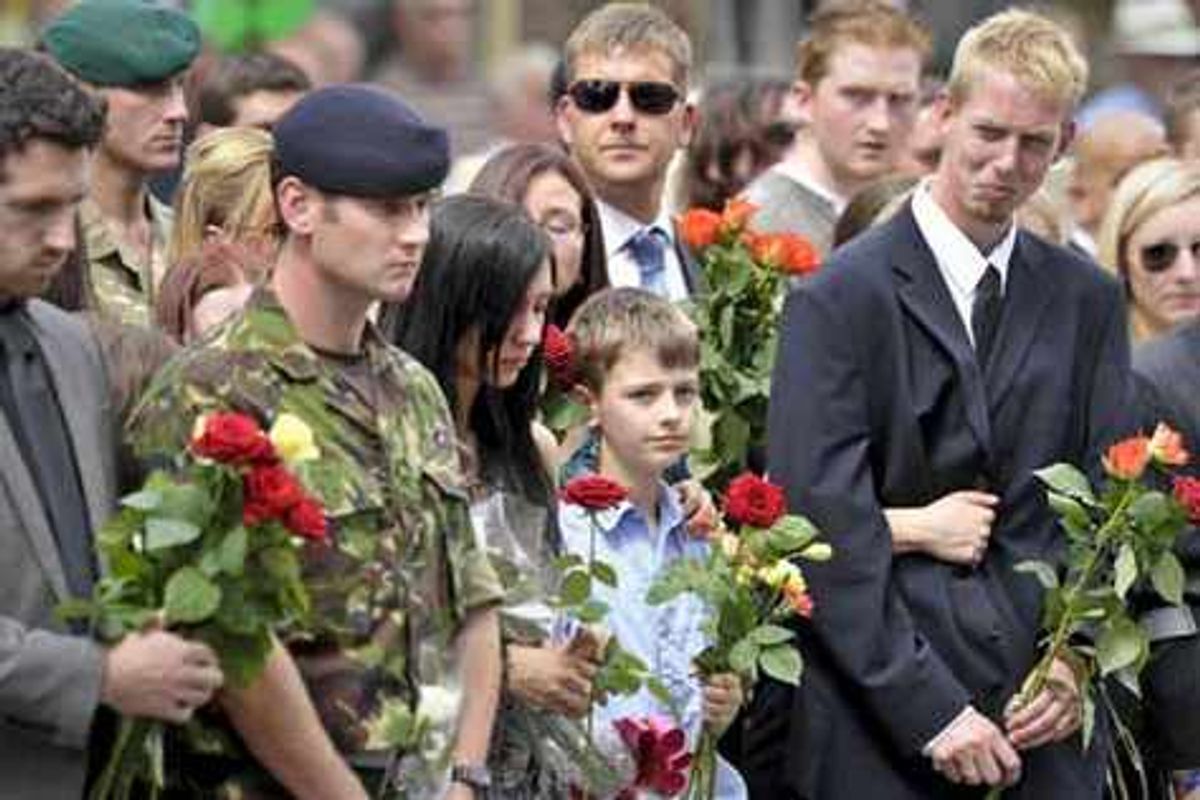 Family say goodbye to Marine hero Jonathan Crookes | Express & Star
