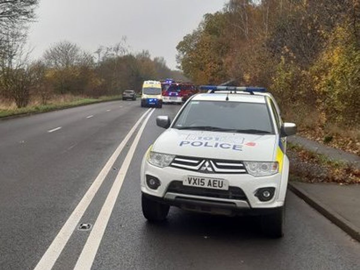 Crash closes part of A458 near Bridgnorth as van ends up on its side ...