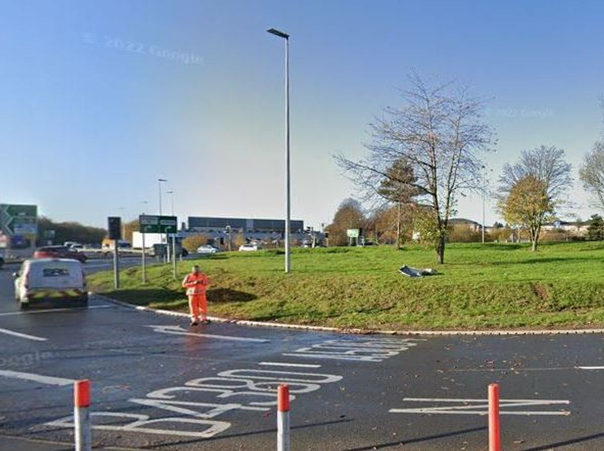 Busy roundabout partially blocked after another A5 crash in Shrewsbury ...