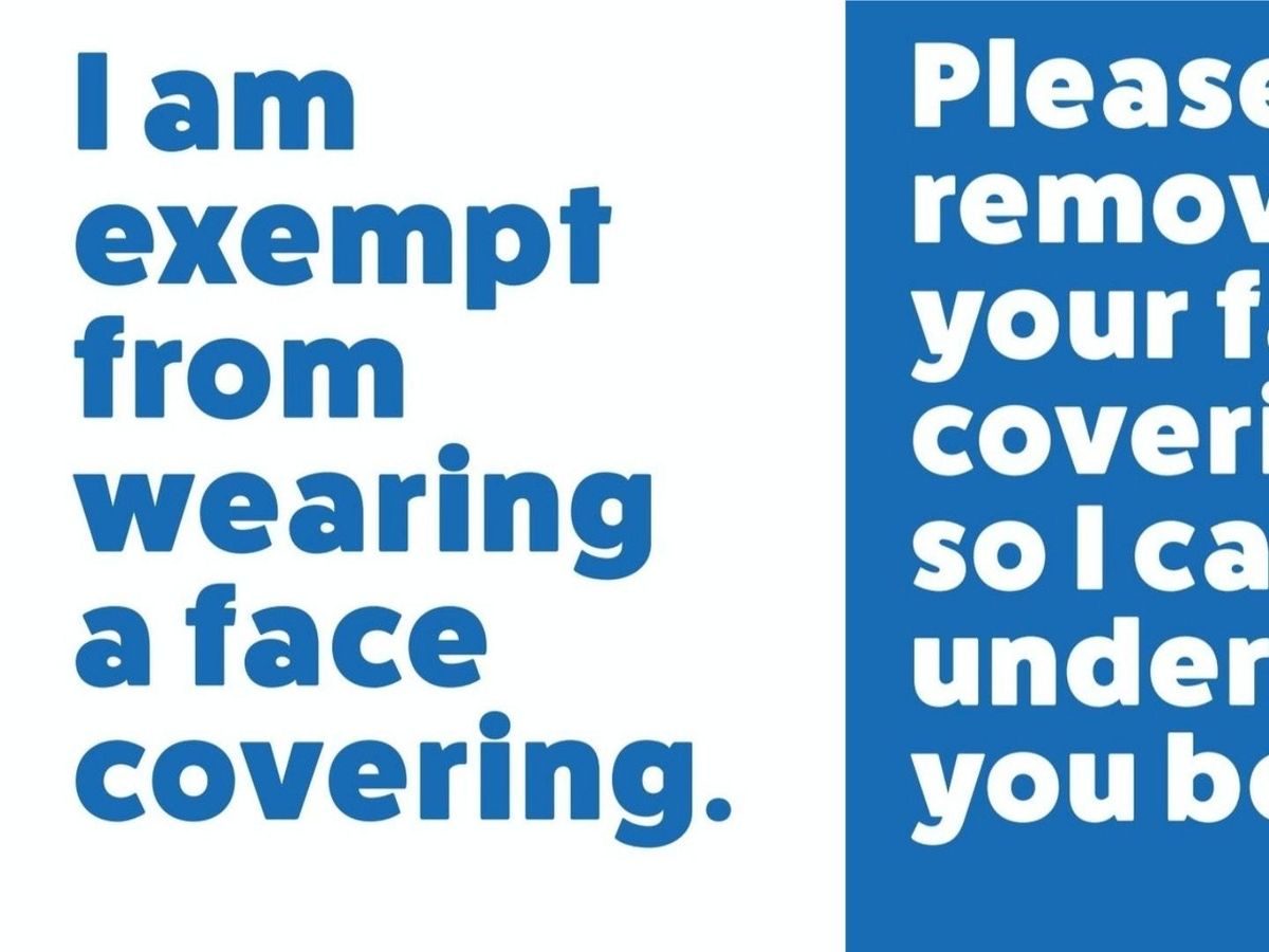 Government issues face covering exemption cards as disabled people fear ...