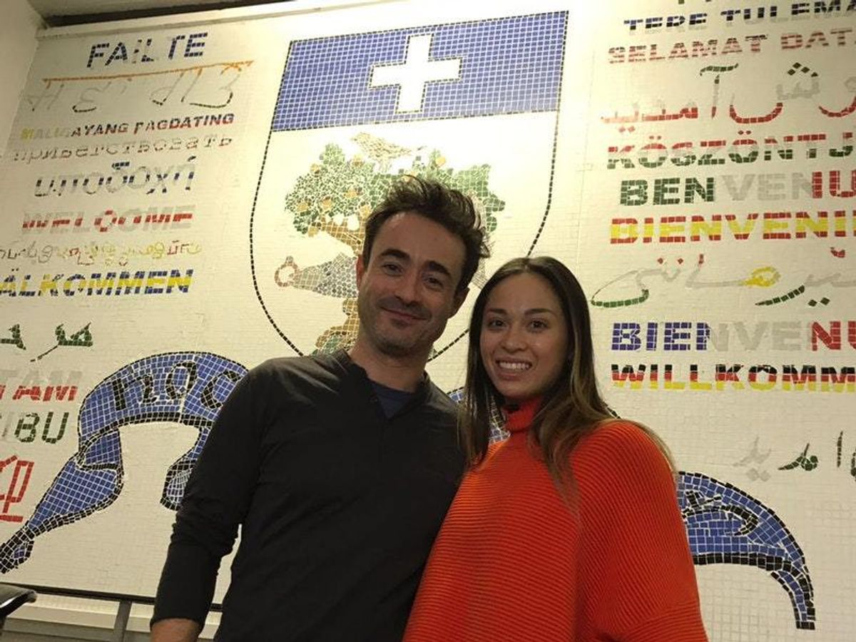 Joe McFadden visits old school with Strictly partner Katya Jones ...