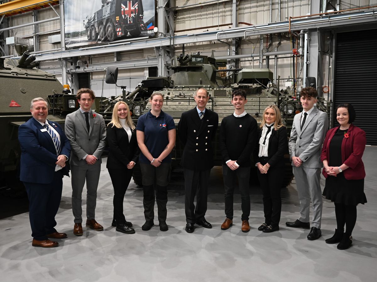 Telford's RBSL showcases work on Boxer as Duke of Edinburgh welcomed ...