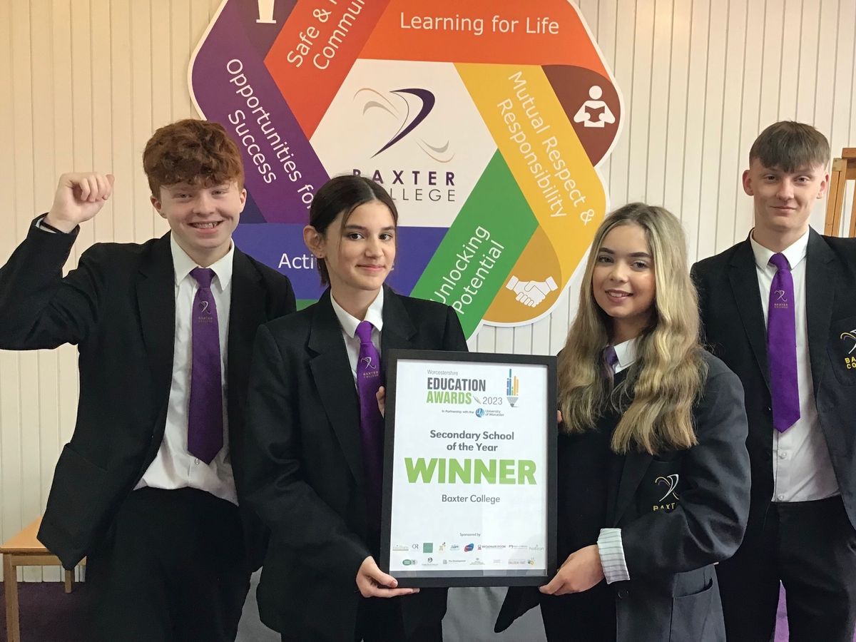 Kidderminster's Baxter College named Worcestershire Secondary School of ...