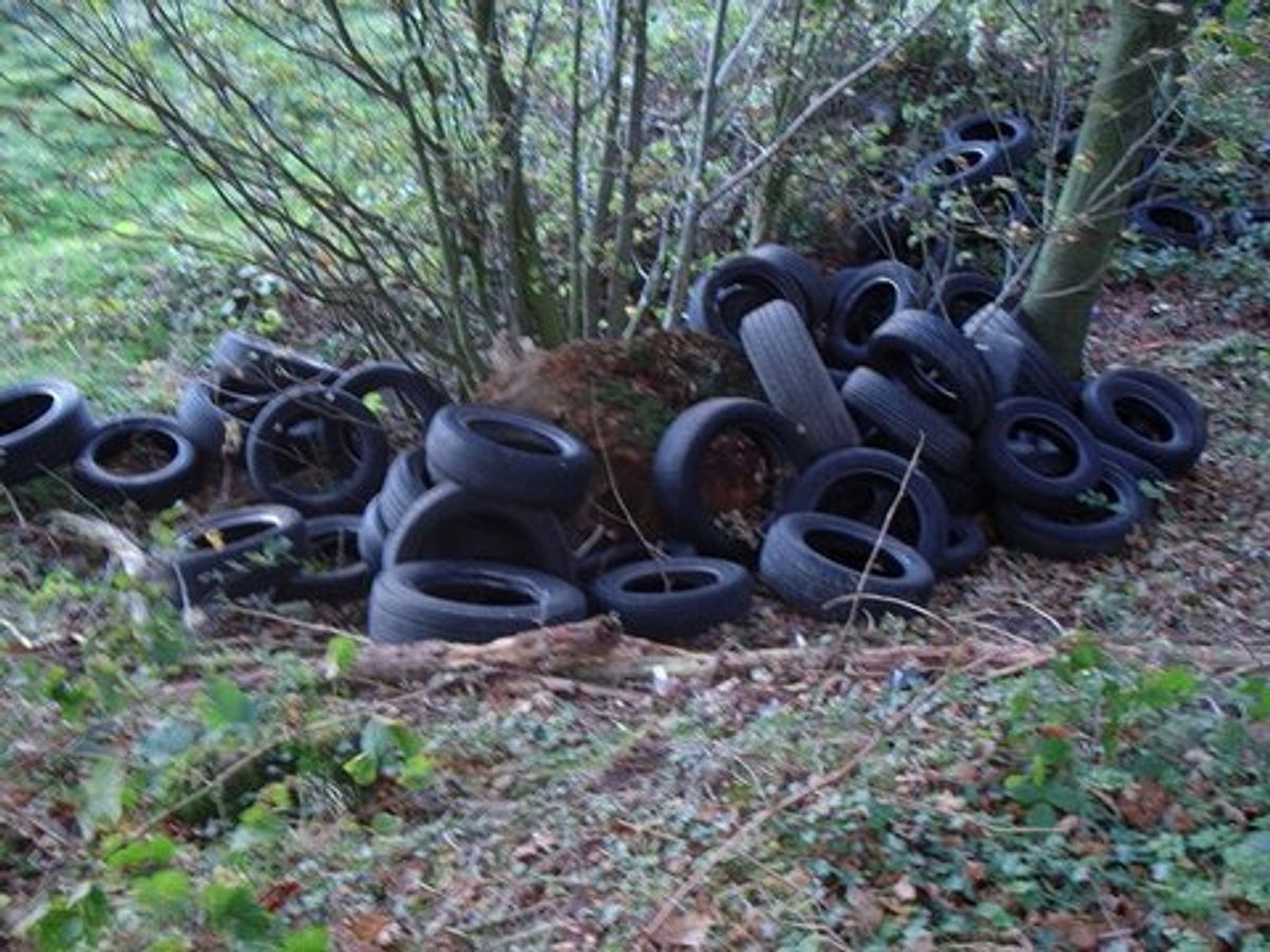 Tyre tagging effort to stop fly-tipping in south Shropshire ...