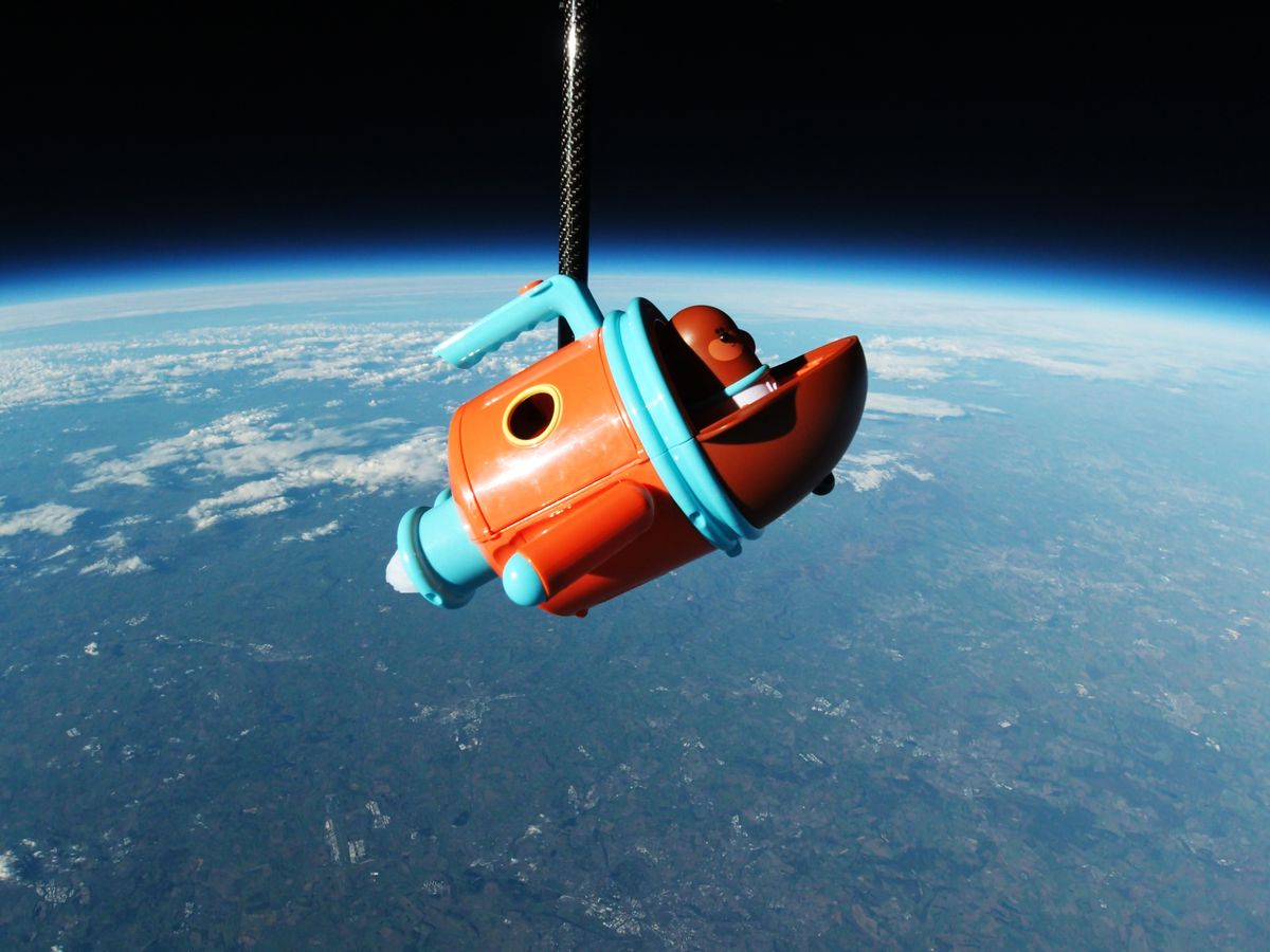 Hey Duggee rocket toy makes cosmic journey to beyond Earth’s atmosphere ...