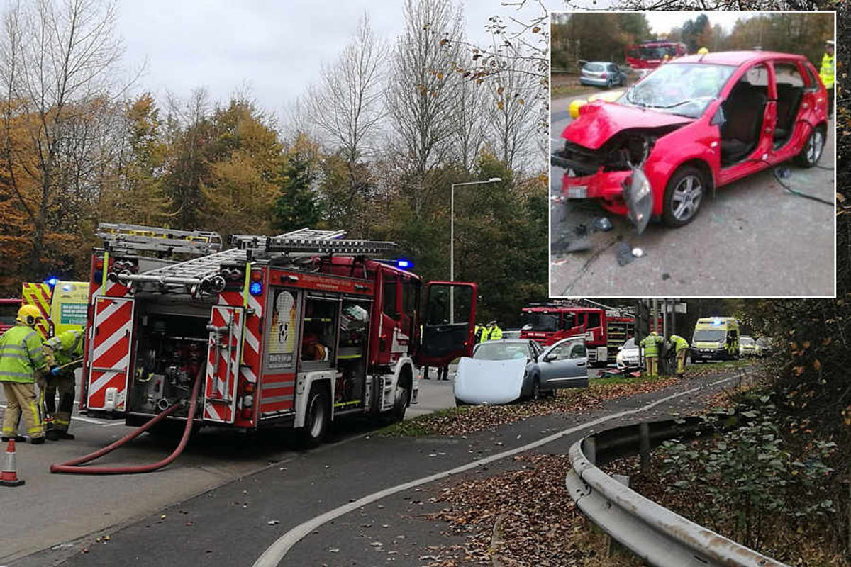 Driver, 89, airlifted to hospital with head injury after Telford crash ...