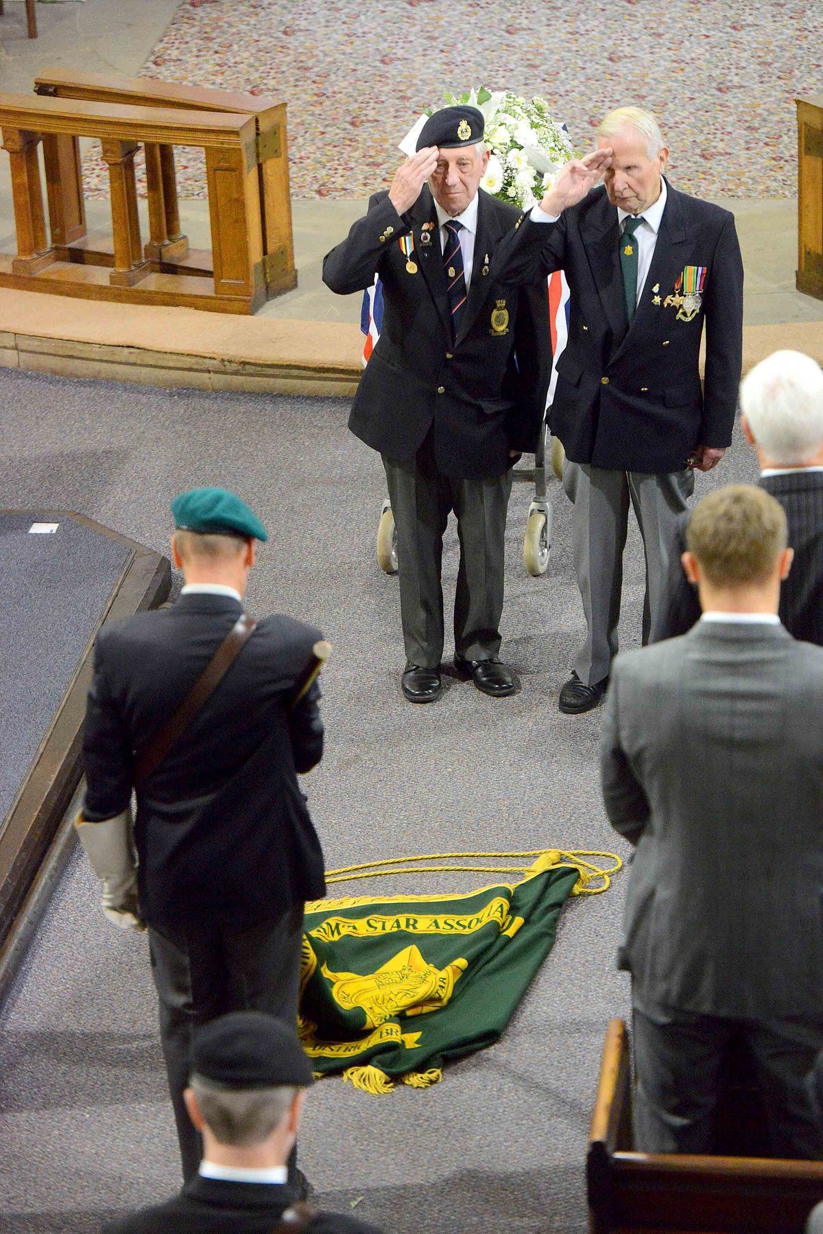 Emotional and fitting final farewell for Burma Star veteran Howard ...