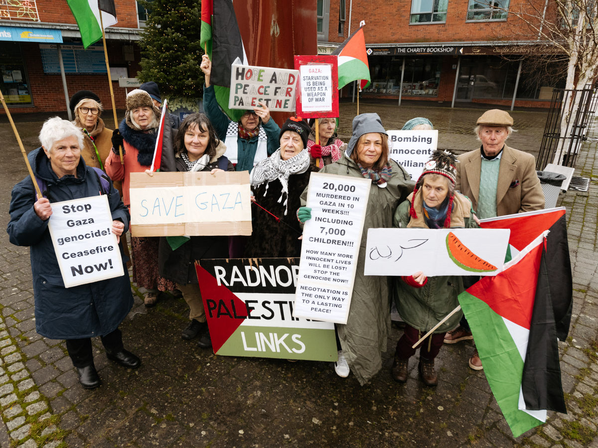 'It's a really scary time' - Protesters in Shropshire town call for ...
