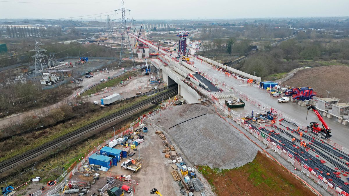 We went inside an HS2 viaduct in the West Midlands and it was oddly ...
