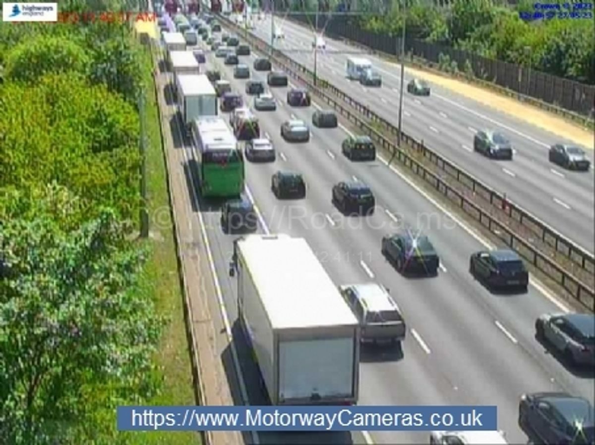 M6 delays after lorry and car collide leaving one lane shut | Express & Star