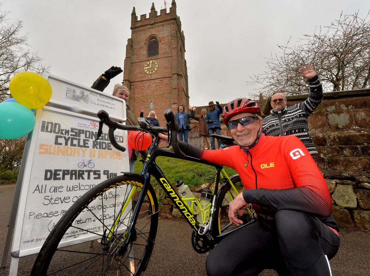 Steve, 71, in the saddle for 100km church fundraiser | Shropshire Star