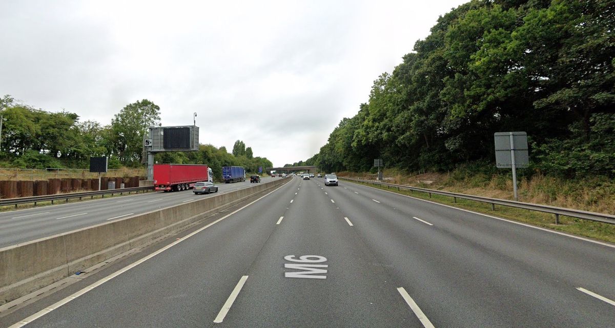 Long delays on M6 near Stafford after crash involving lorry and motorhome | Express & Star