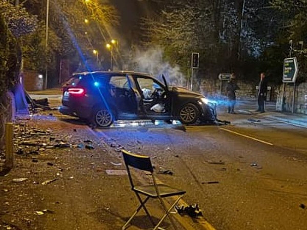 Three people taken to hospital after two cars crash at Wolverhampton ...