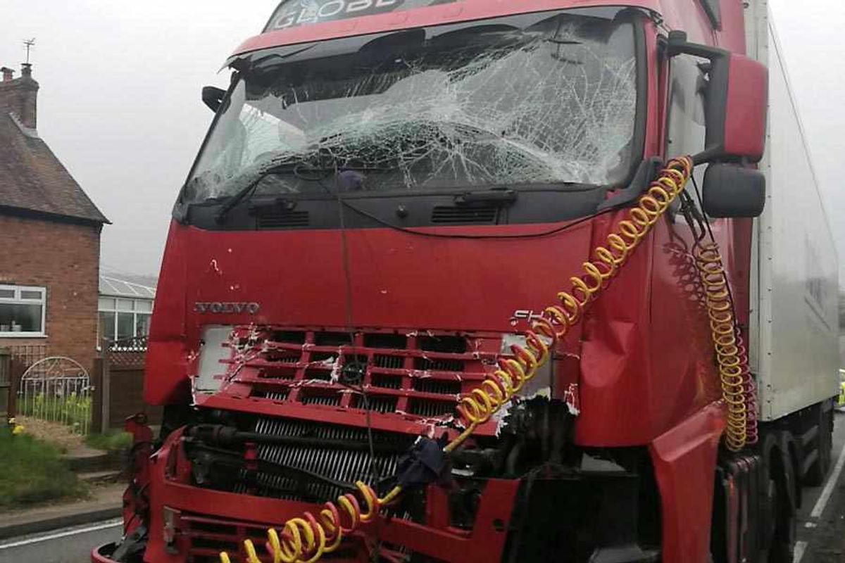 Two lorries crash on the A41 near Newport | Shropshire Star