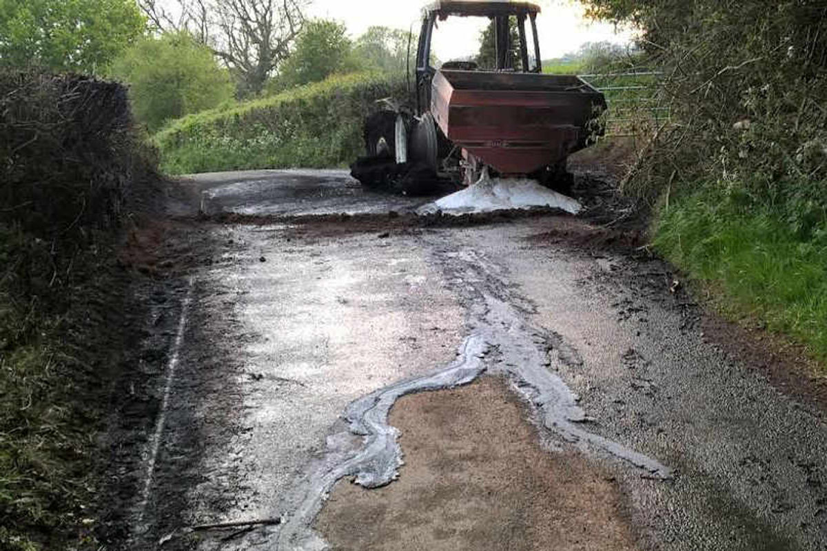 Explosion avoided as tractor destroyed in blaze | Shropshire Star