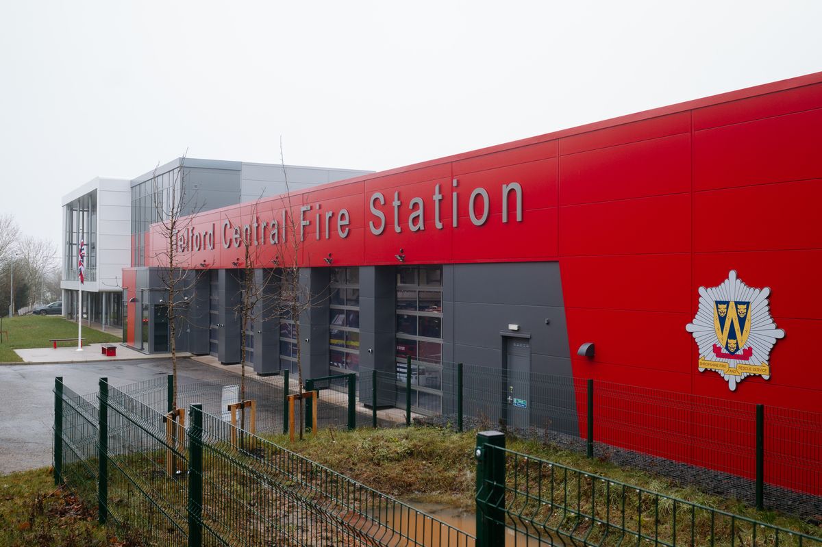 Crash outside Telford fire station - paramedics sent to the scene ...