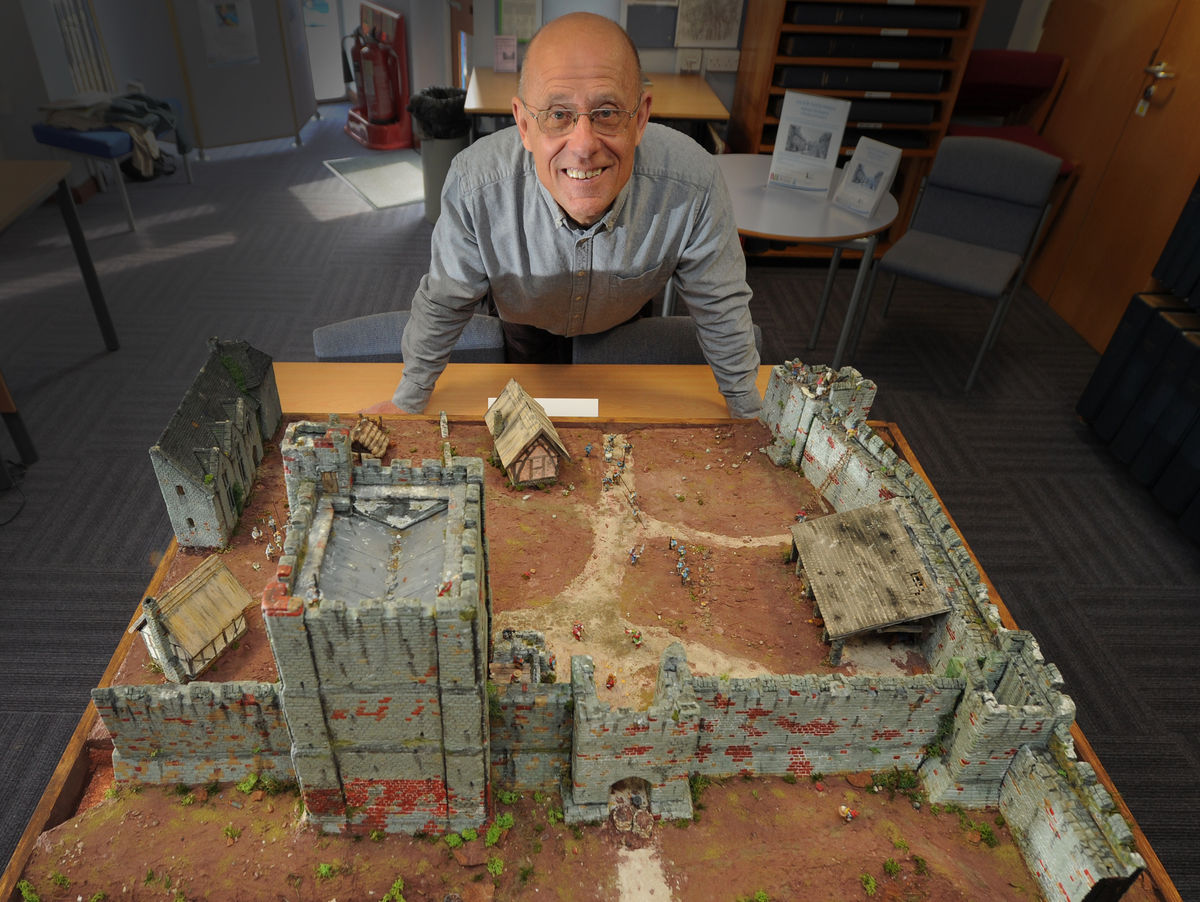 Bridgnorth Castle recreated using toothpick sculptures and blueprints ...