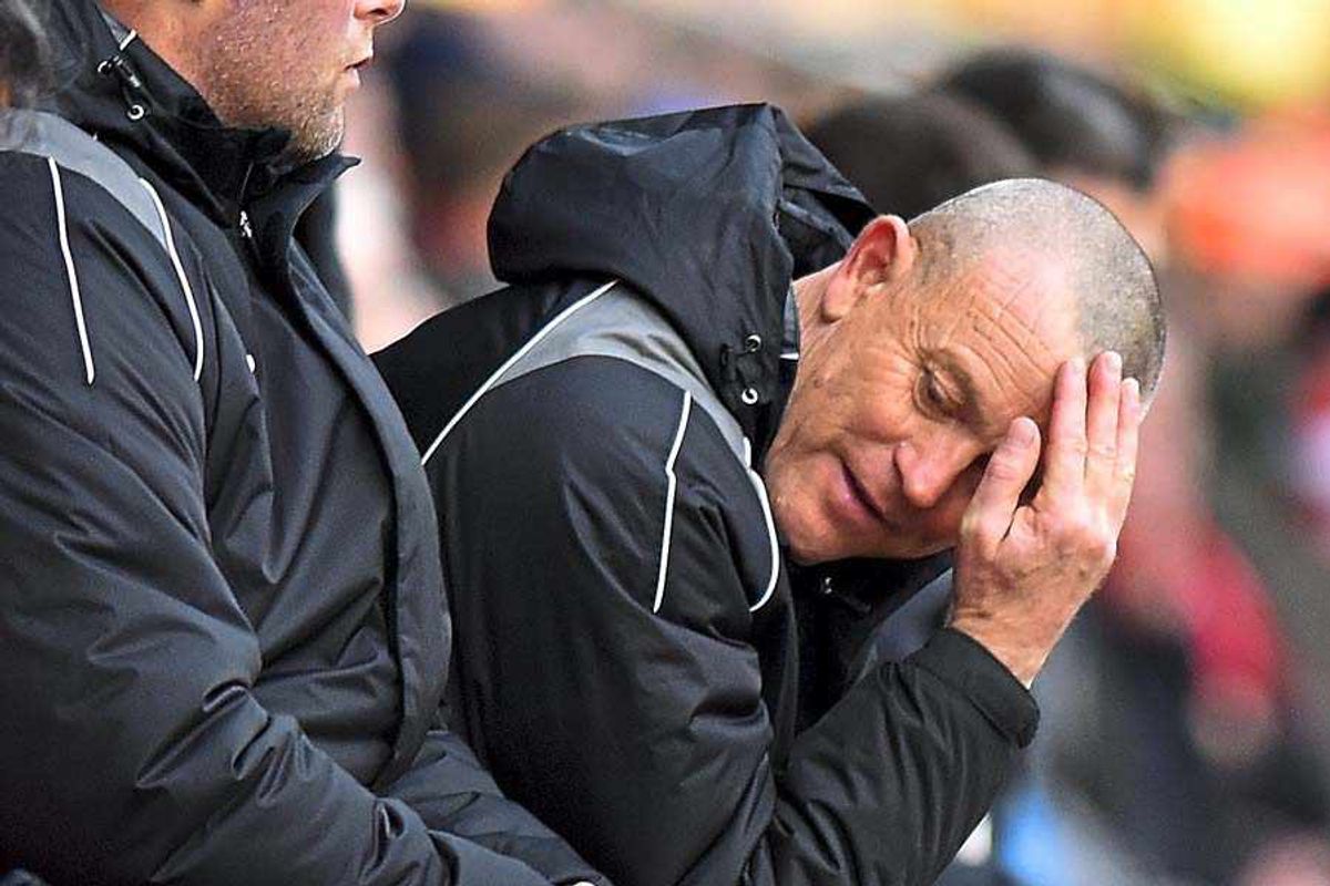 Dave Hockaday handed help by the owner | Express & Star