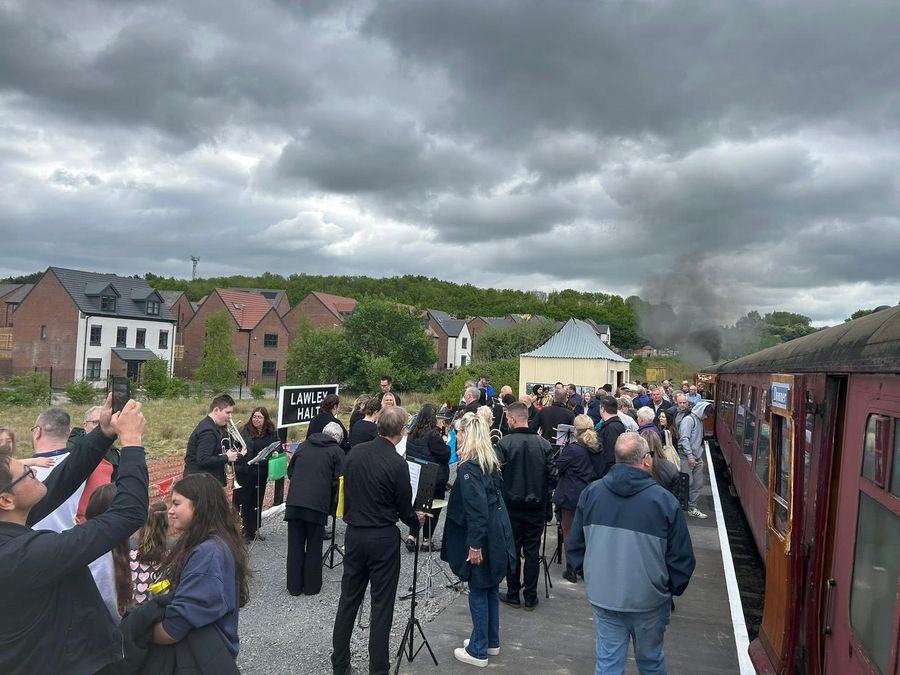 Telford Steam Railway celebrates reopening of station platform after ...