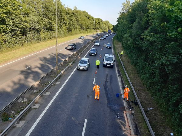 Air ambulance lands in Telford after multi-vehicle crash on major A ...