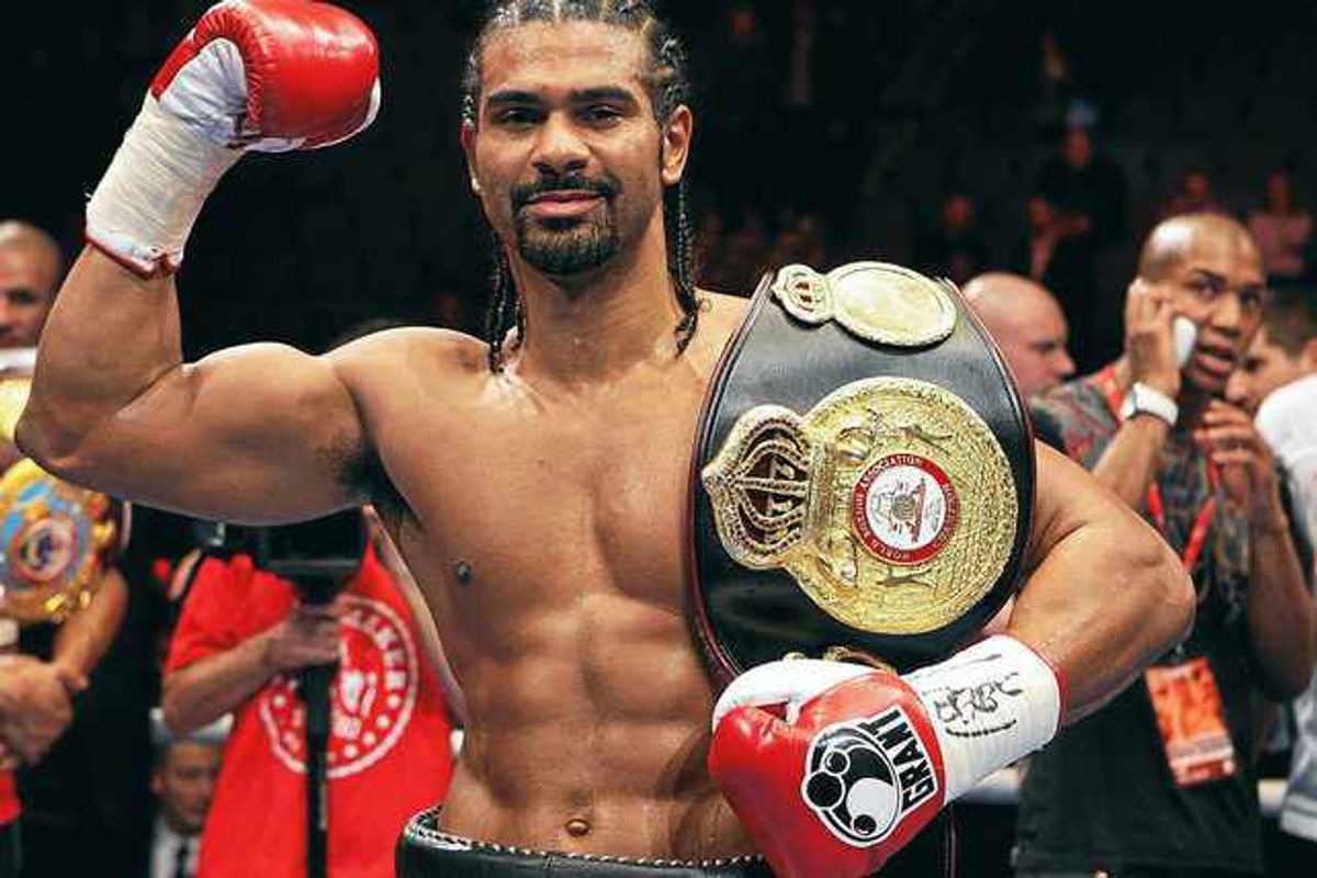 WIN: Gloves signed by David Haye PLUS poster signed by BAMMA fighters ...