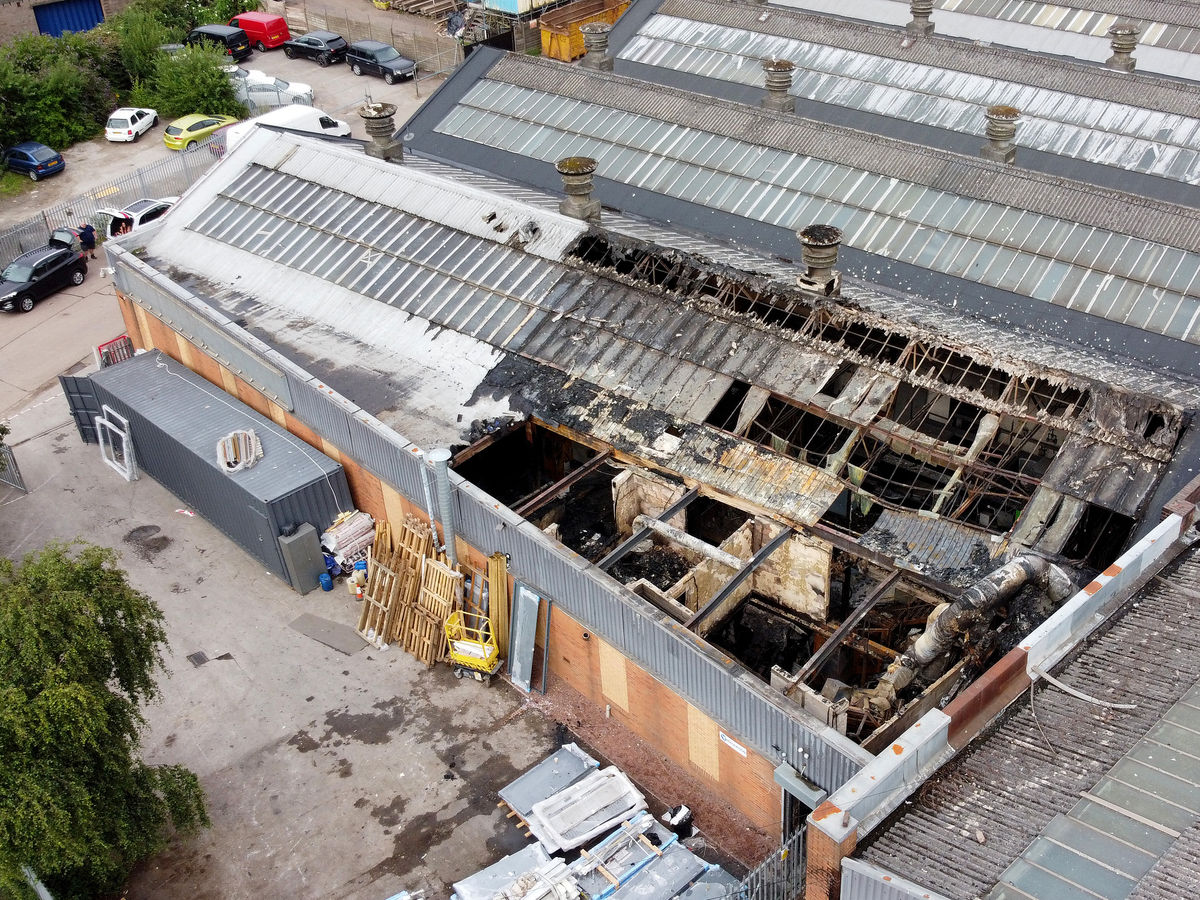 Fire rips through Dudley steel factory | Express & Star