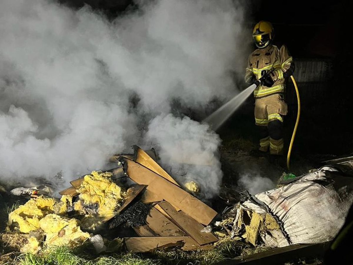 Firefighters called after bonfire gets out of control in Telford ...