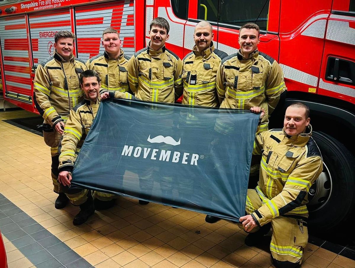 Moustachioed fire fighters dash to £2,000 for 'tash good cause ...