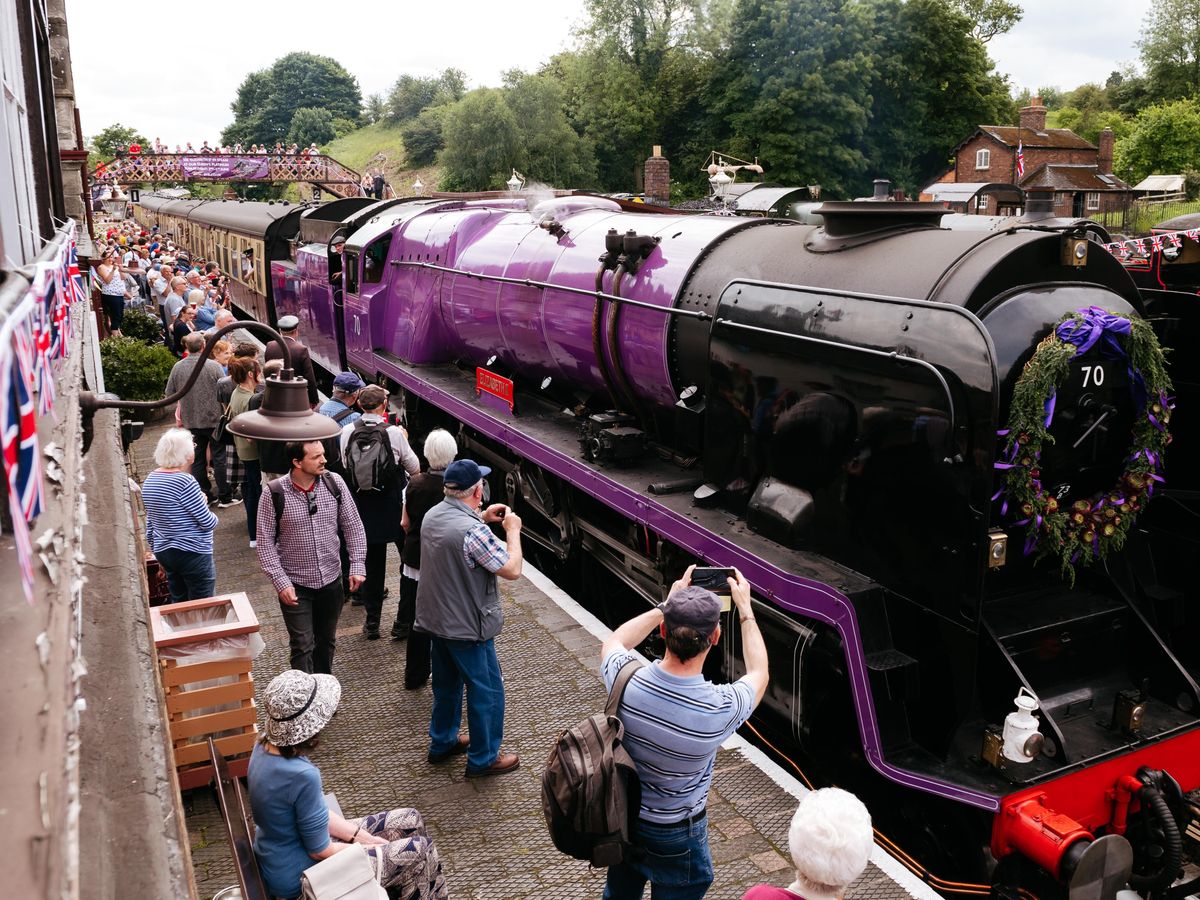 Purple loco is the star of the show at Severn Valley Railway's Jubilee ...