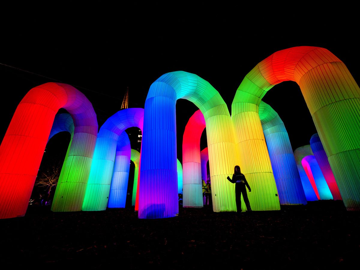 Giant inflatables and illuminated slinky among artworks lighting up ...
