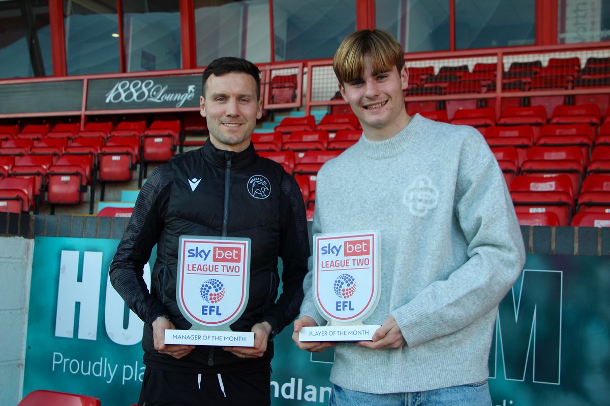 Walsall pair Mat Sadler and Nathan Lowe win League Two awards for ...