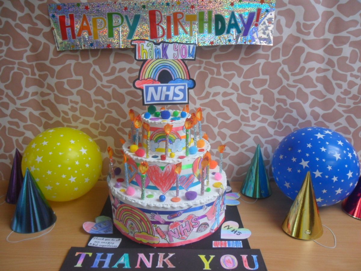 Students near Bridgnorth create triple-decker cake to celebrate NHS ...