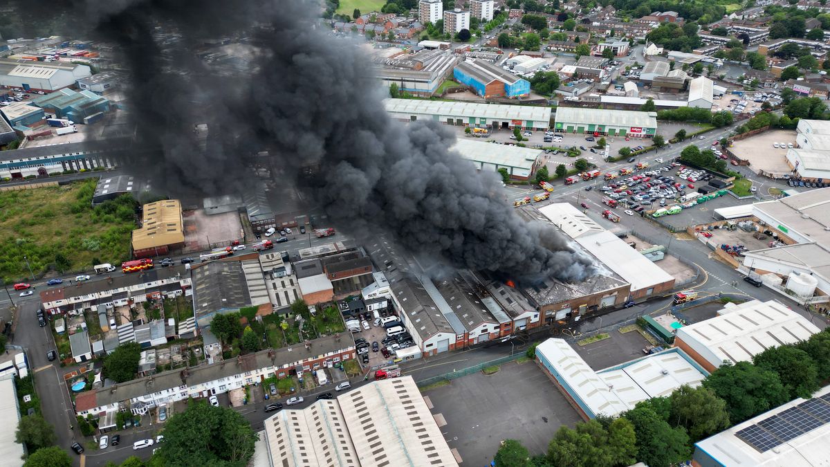 Homes evacuated as more than 100 firefighters tackled blaze at factory ...