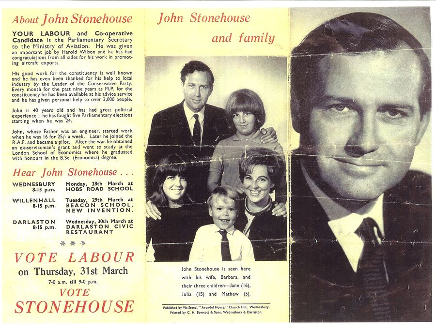 17 pictures capturing the remarkable rise and fall of John Stonehouse ...