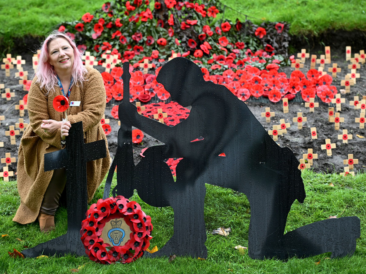 Vivid and moving tribute for Remembrance laid at Dudley war memorial ...