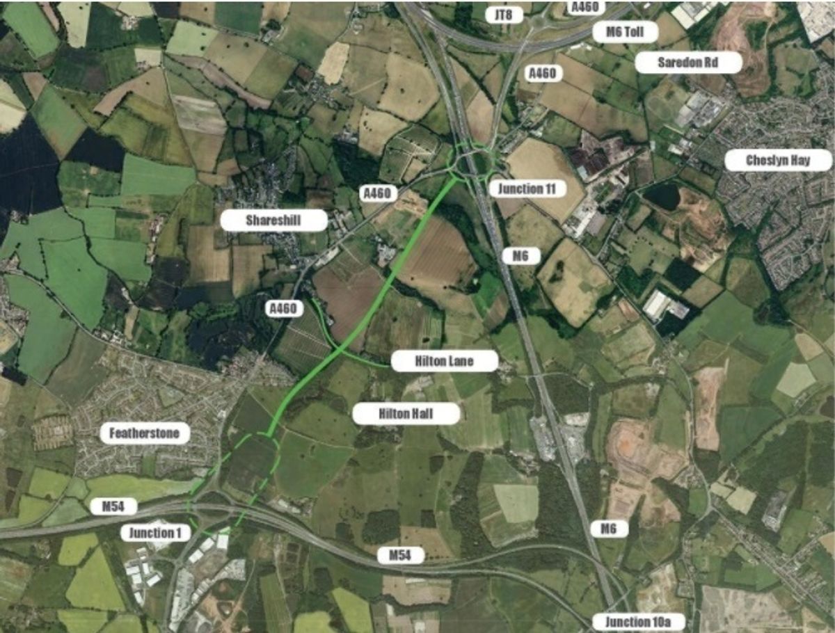 Changes made to M54 and M6 link road plan to ease concerns | Express & Star