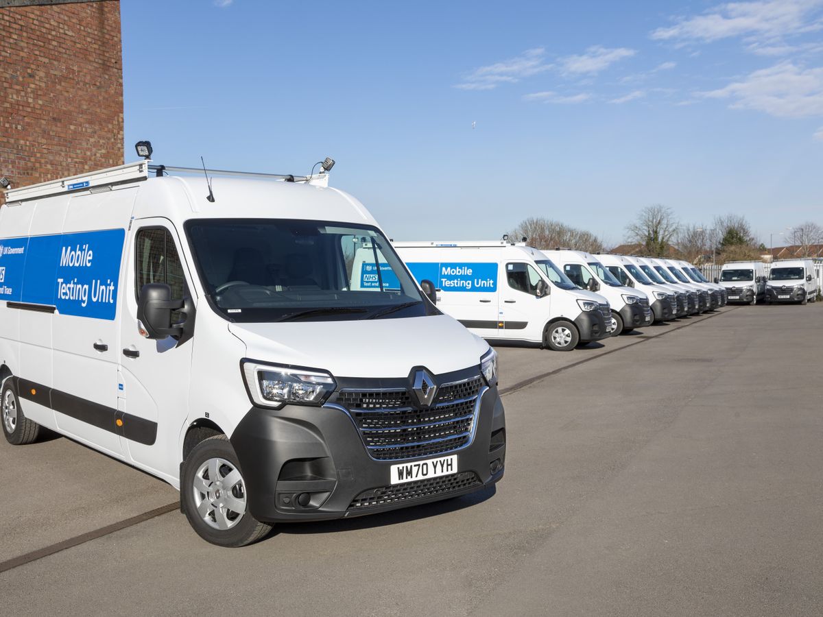 Fleet of Renault Master vans converted into mobile coronavirus testing ...