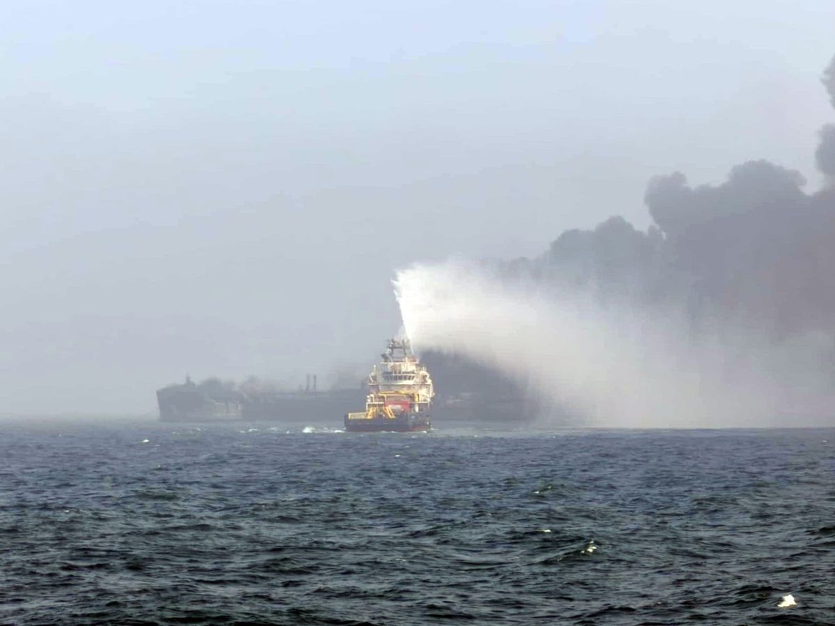 Fires ‘still raging’ after vessels collide in North Sea | Express & Star