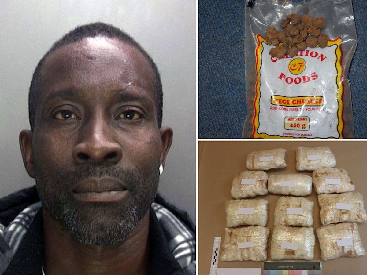 Drug smuggler hid £420k worth of cocaine in Jamaican ‘vege chunks ...