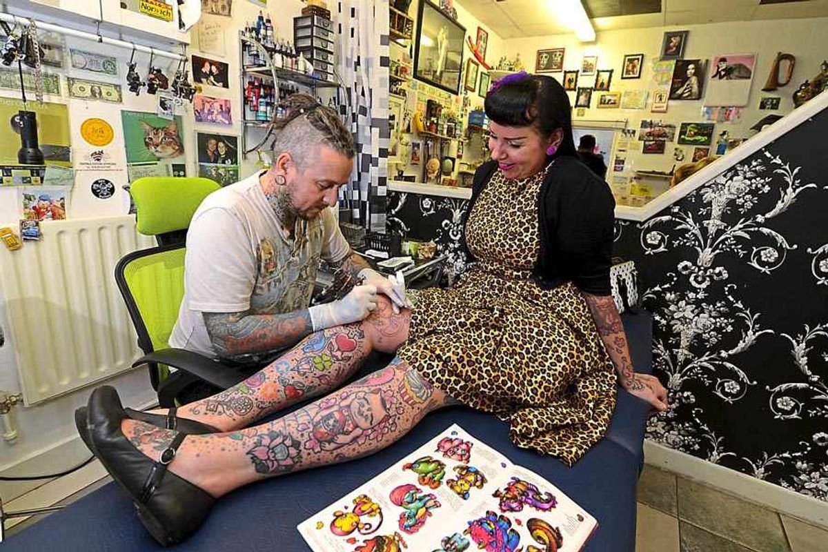 Ink-credible Telford artists in charity 24-hour tattoo-a-thon ...