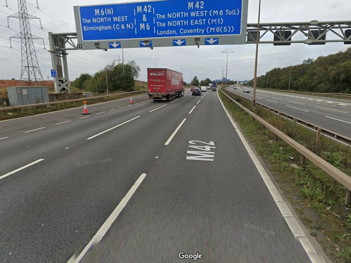 Motorists facing 10 miles of congestion due to damaged M42 bridge ...