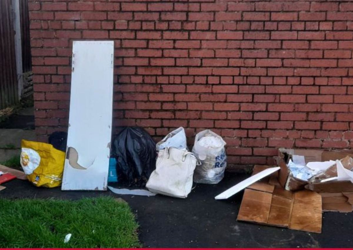 'Brazen' dumping of household waste on public footpath lands Telford ...